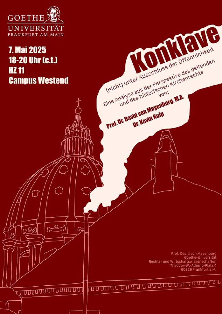 Das Konklave aus Sicht der Kirchenrechtsgeschichte | Aktuelles aus der ...